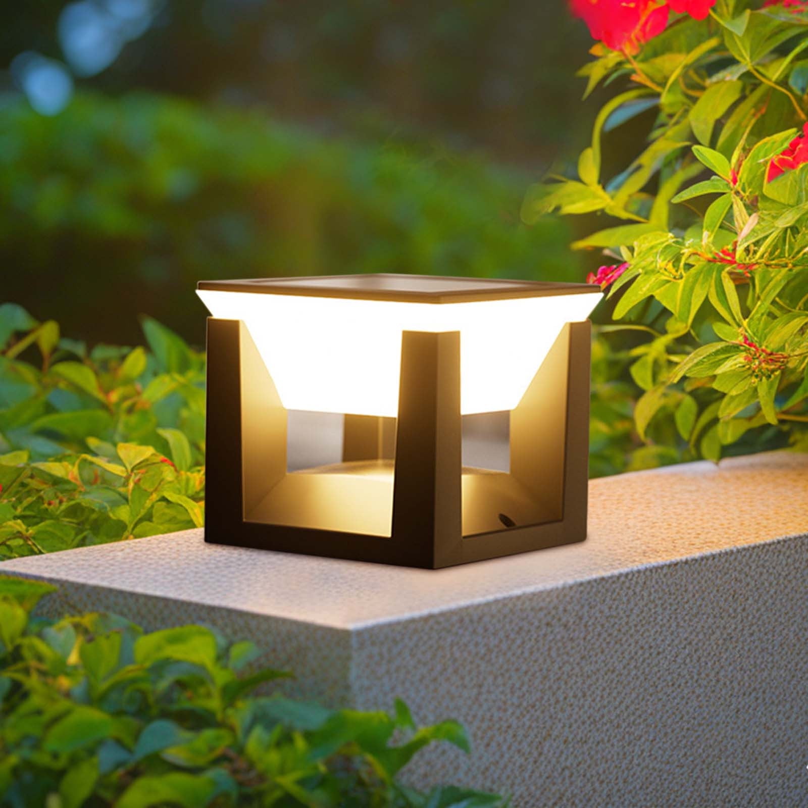 ZToonmas outdoor lights Solar Column Light Outdoor Courtyard Light ...