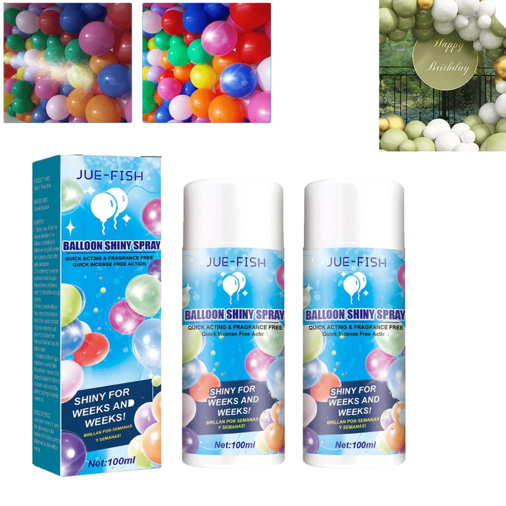 ZUANYETD Balloon Spray Shine Spray for Balloons 100ml Shiny Glow ...
