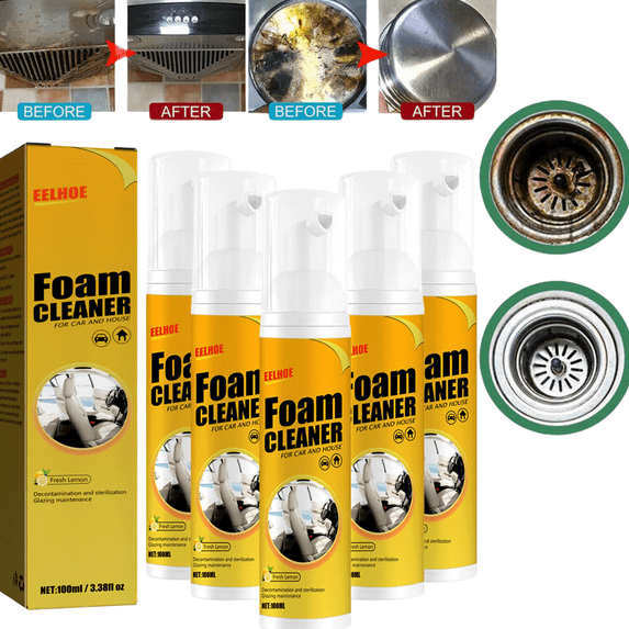 ZUANYETD Multi-functional Foam Cleaner Cleaning Spray Powerful Stain ...
