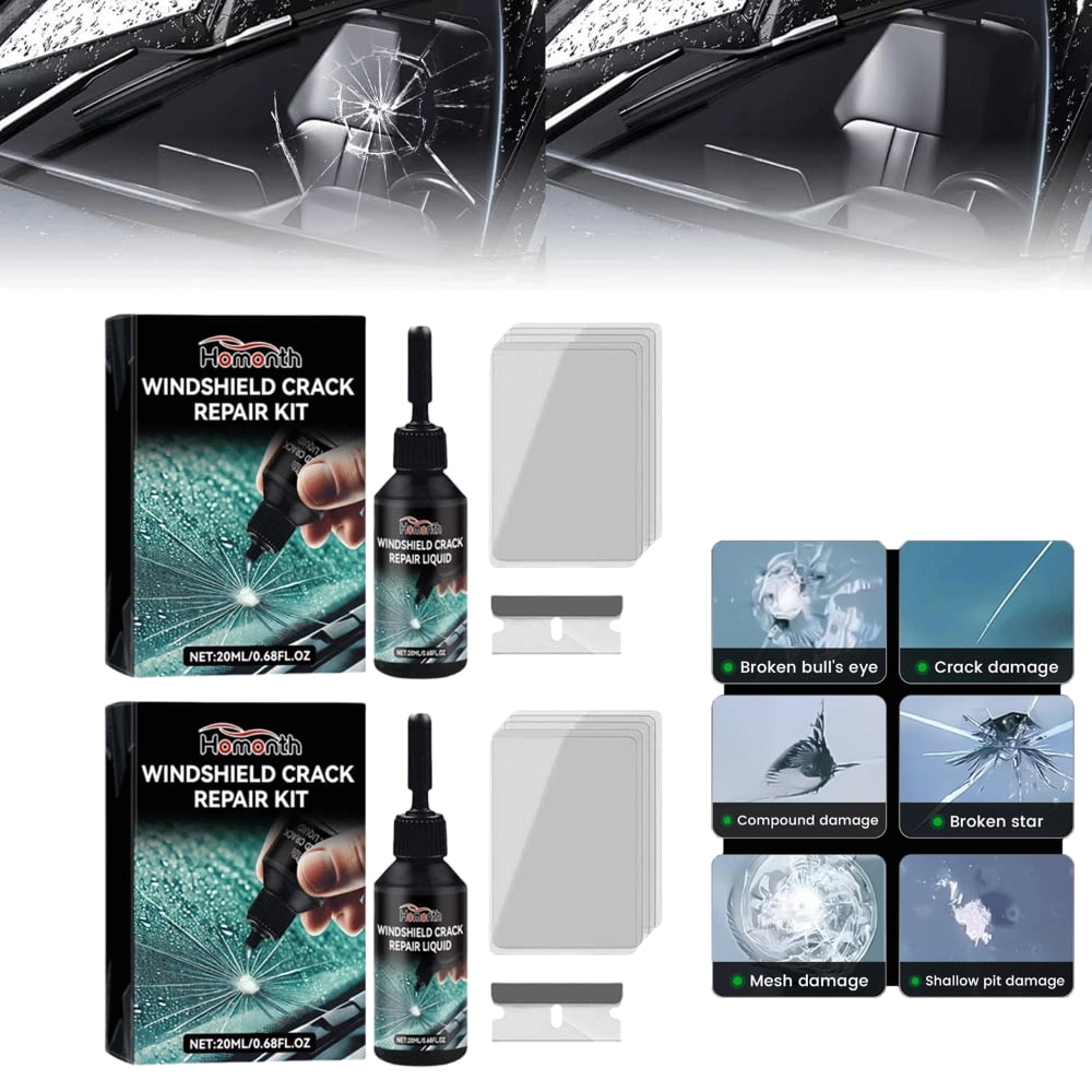 ZUANYETD Windshield Crack Repair Kit, Advanced Cracks Gone Glass Repair ...