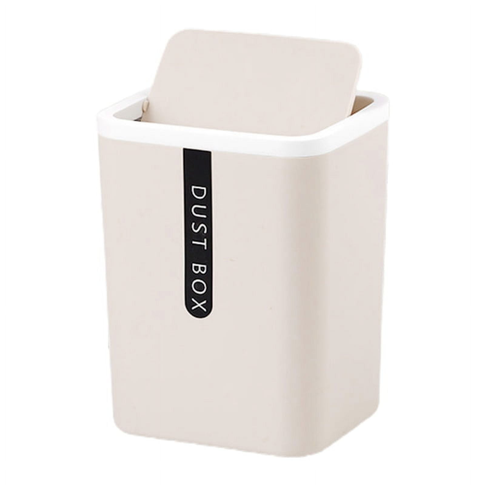 ZUARFY Creative Mini Desktop Trash Can Tabletop Plastic Waste Bin with ...