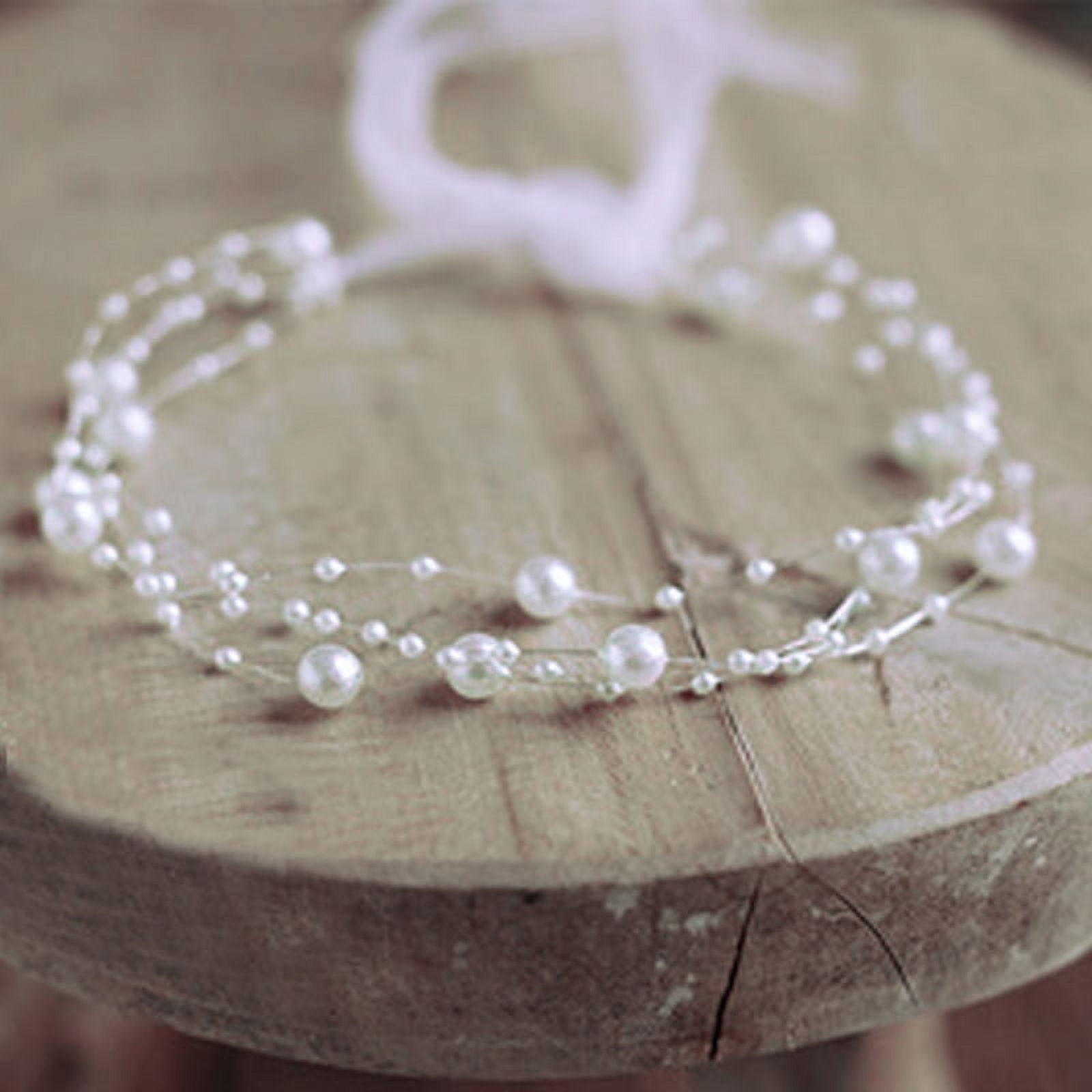 ZUARFY Newborn Photography Prop Baby Pearl Headband Princess Infant ...