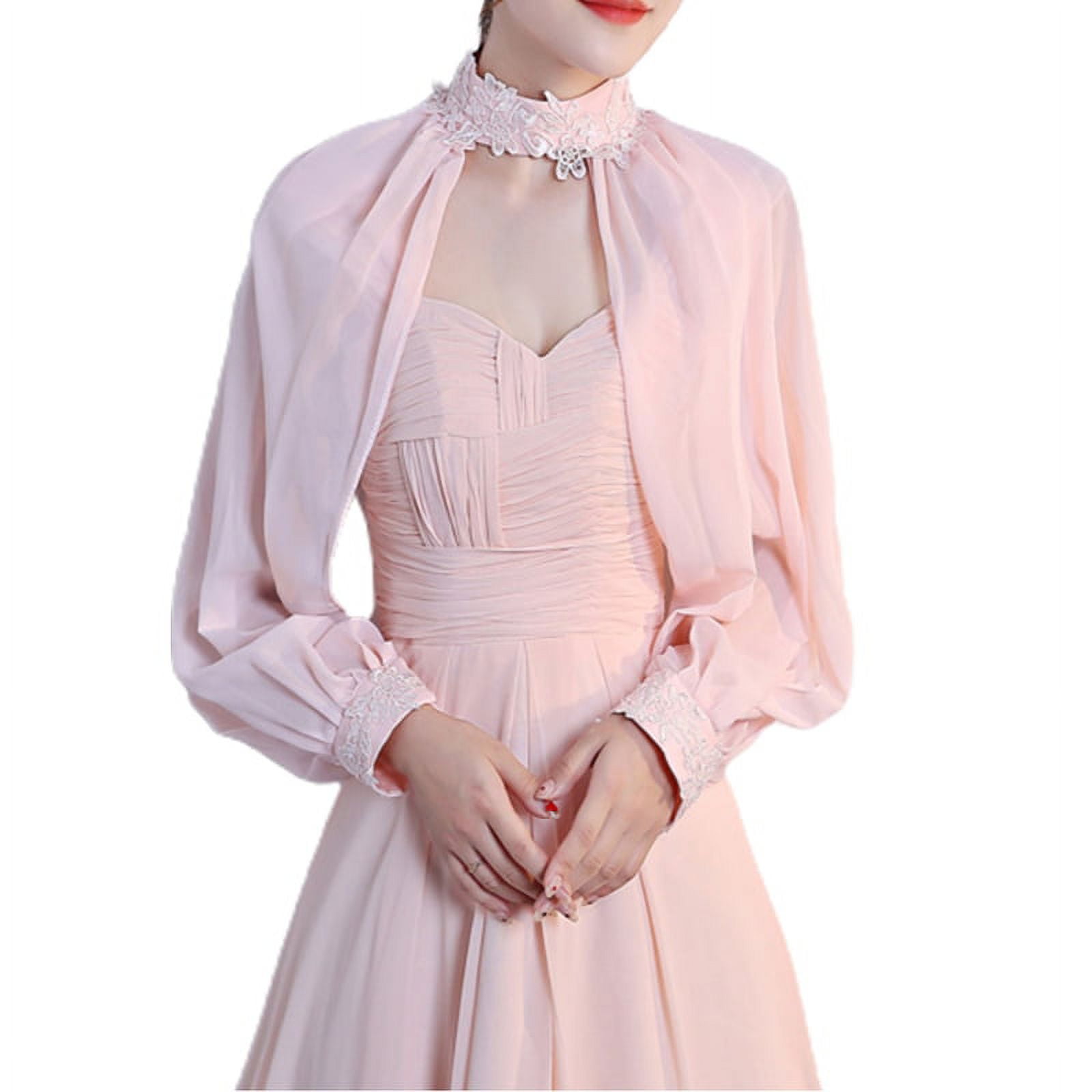 ZUARFY Women Elegant Side Split Long Sleeve Wedding Shawl Cape Halter ...