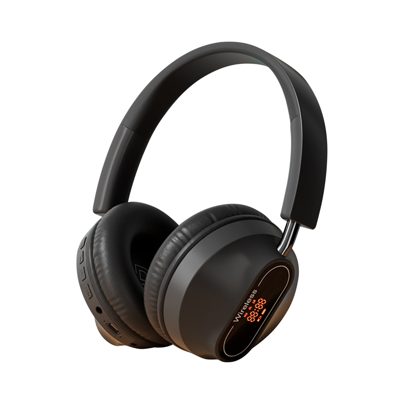ZUBKTE Bluetooth Headset Headworn Bluetooth Earphones With Display ...