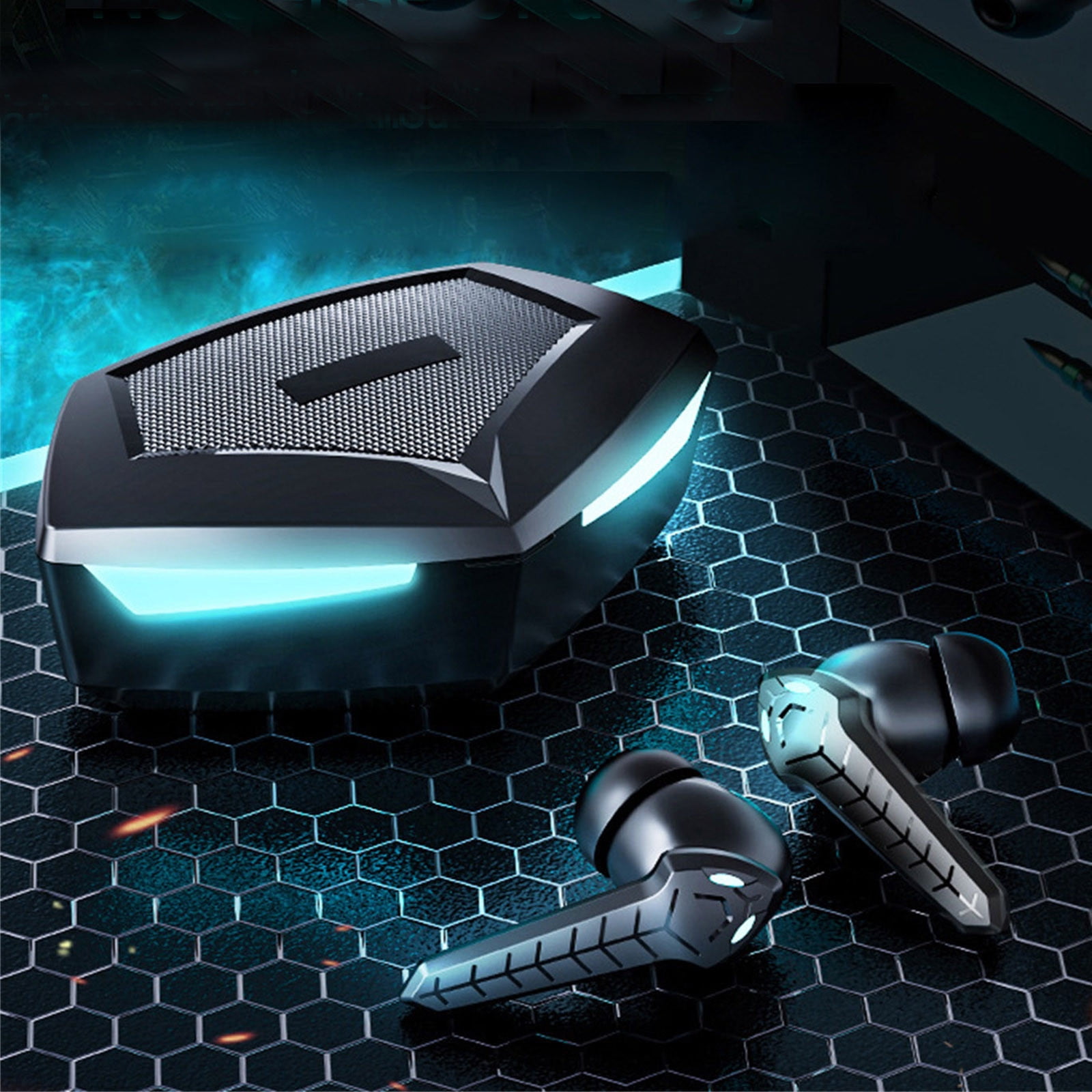 ZUBKTE Bluetooth Wireless Headset -Control Wireless Bluetooth 5.0 ...