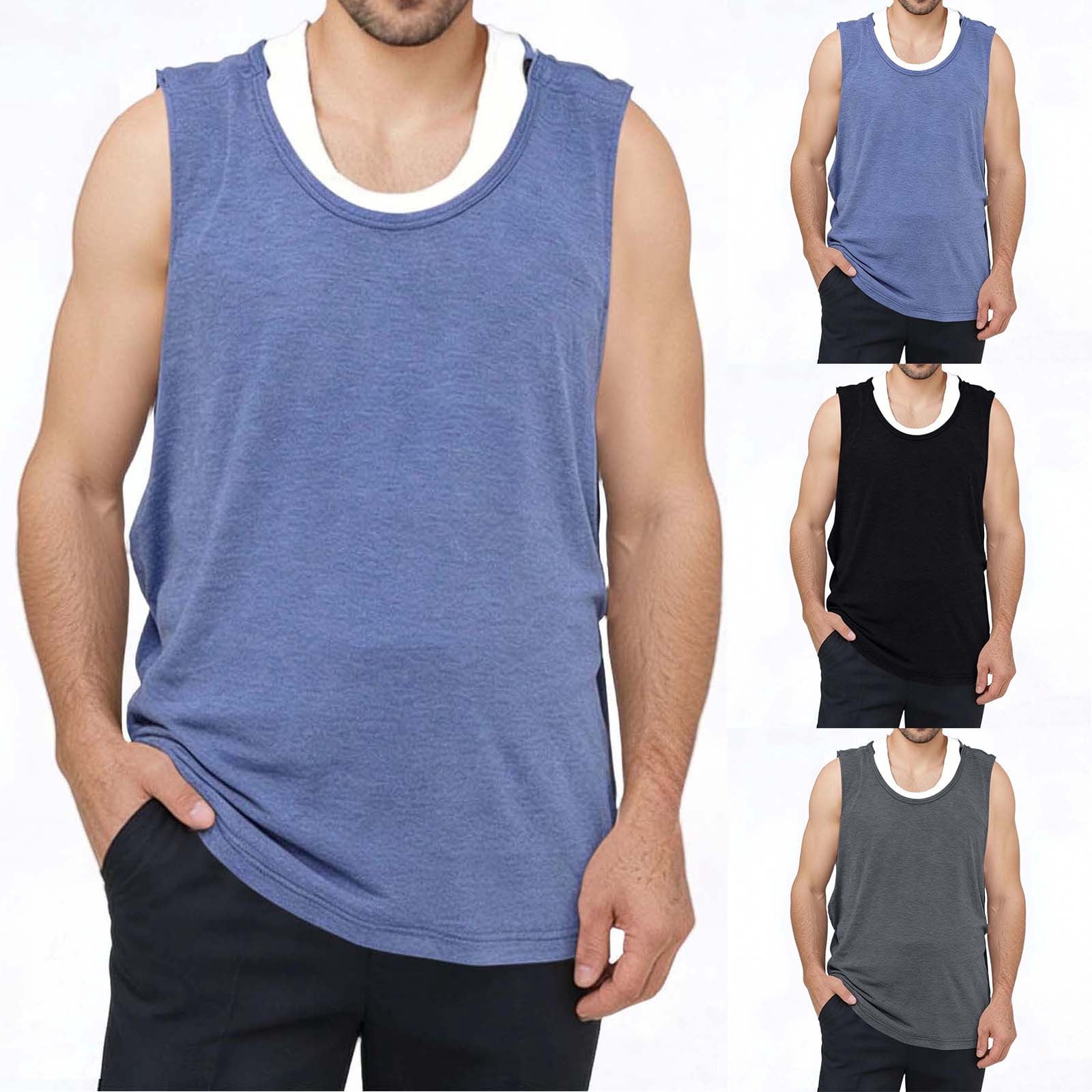 ZUBKTE Men's Post Shoulder Surgery Shirts Recovery Tear Away Short ...