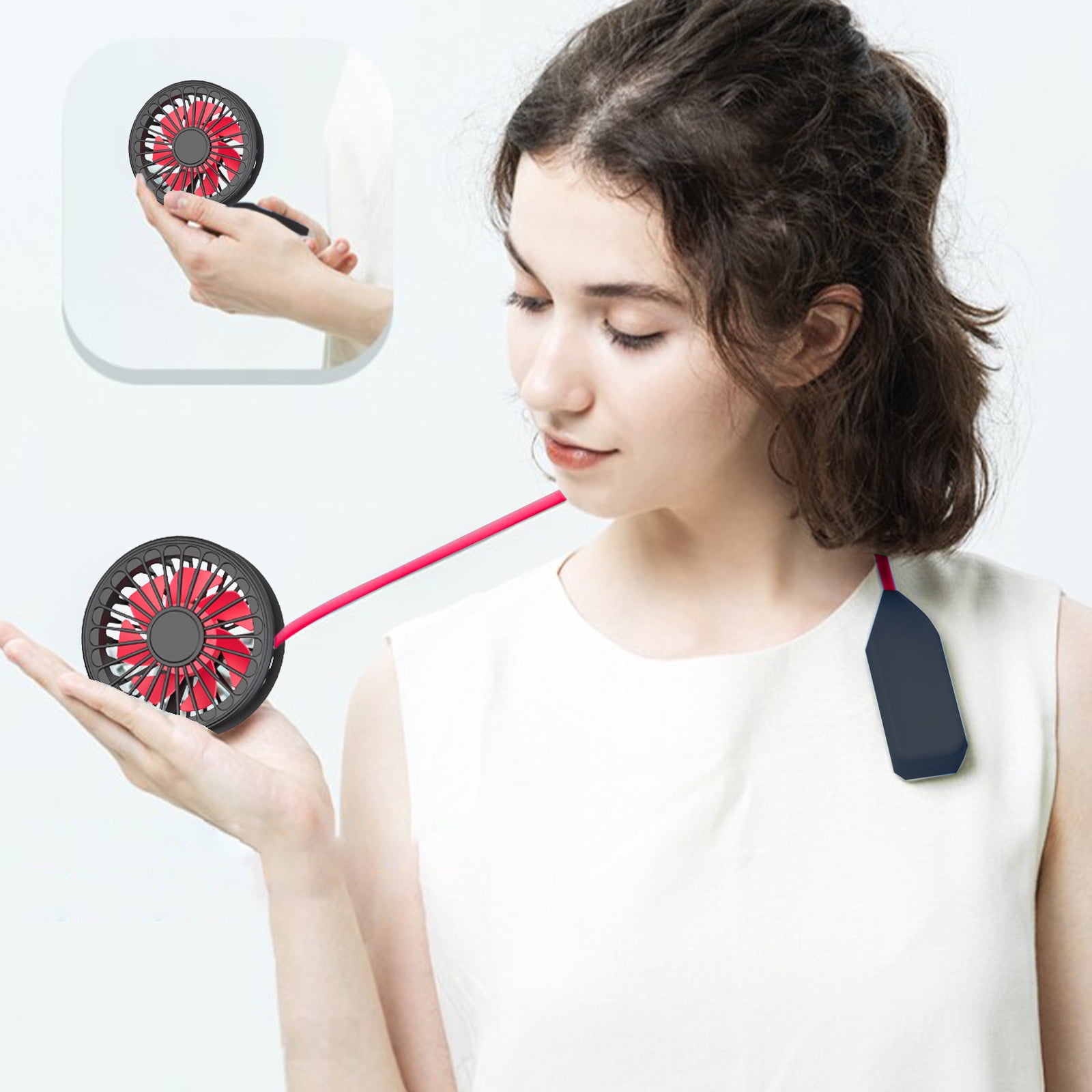 ZUBKTE Outdoor Fan Wrap-around Wrap-around Cervix Fan Port Portable USB ...