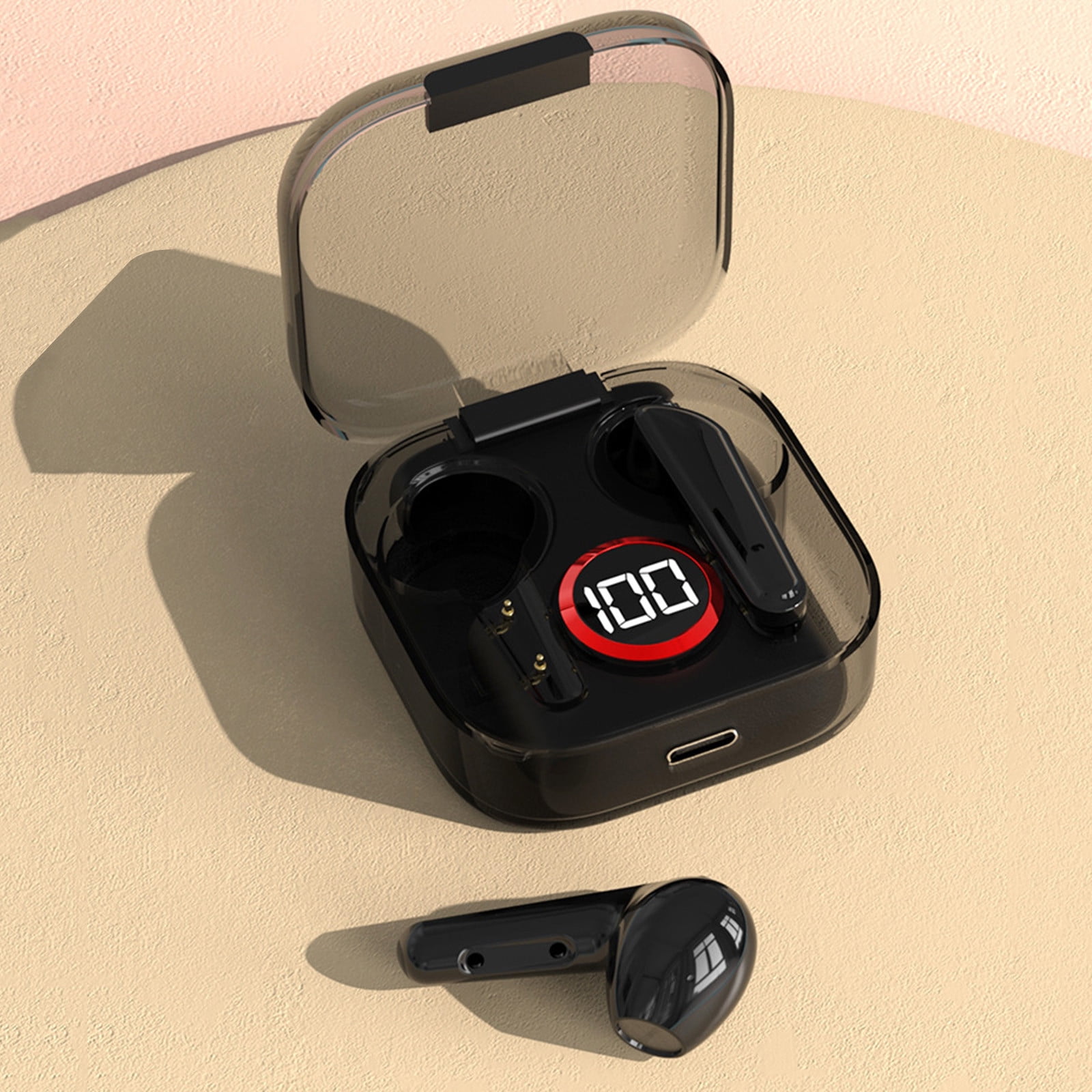 ZUBKTE Wireless Bluetooth Headset New Transparent Bluetooth Headphones ...