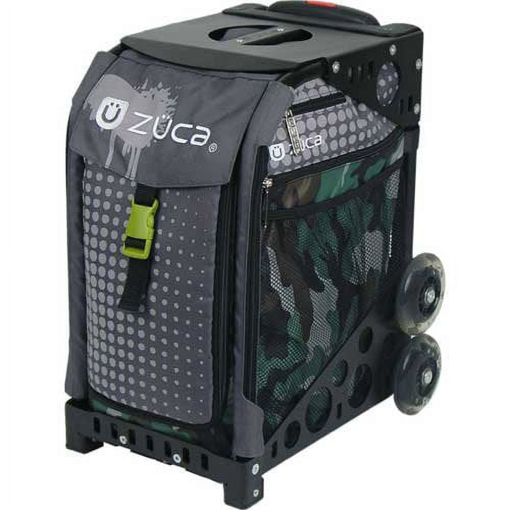 ZUCA Insert Bag Camo w/ Gray Dots w/ Frame Black Non-Flashing Wheels ...