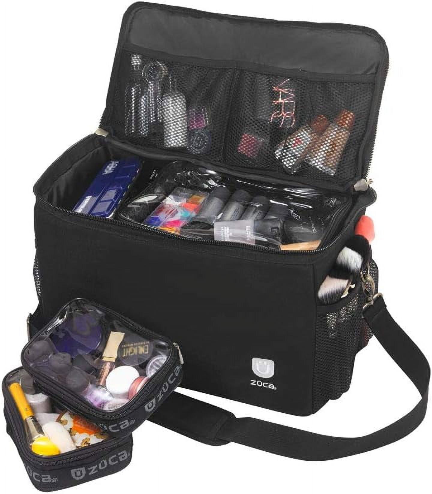 ZUCA MakeUp Artist Shoulder Bag w/Durable Utility Pouch Combo, MakeUp ...