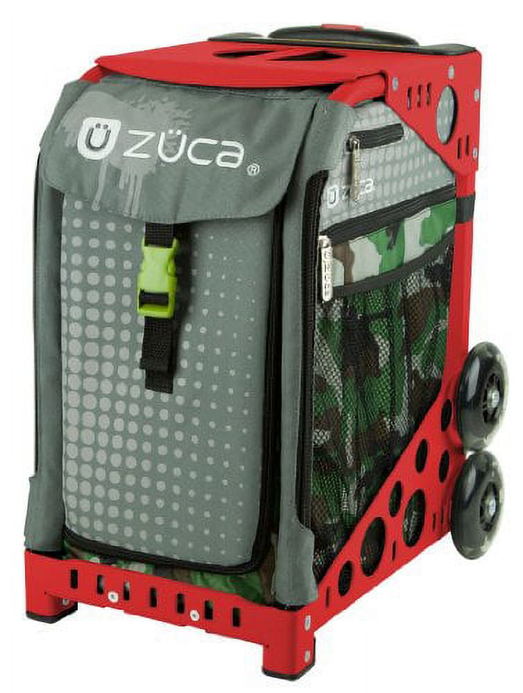 ZUCA Sport Paintball Insert Bag (Camo w/ Gray Dots) w/ Frame (Red ...