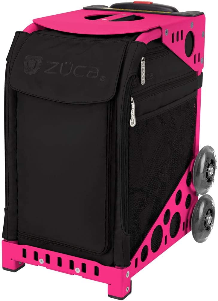 ZUCA Stealth Insert Bag and Neon Pink Frame with Flashing Wheels ...