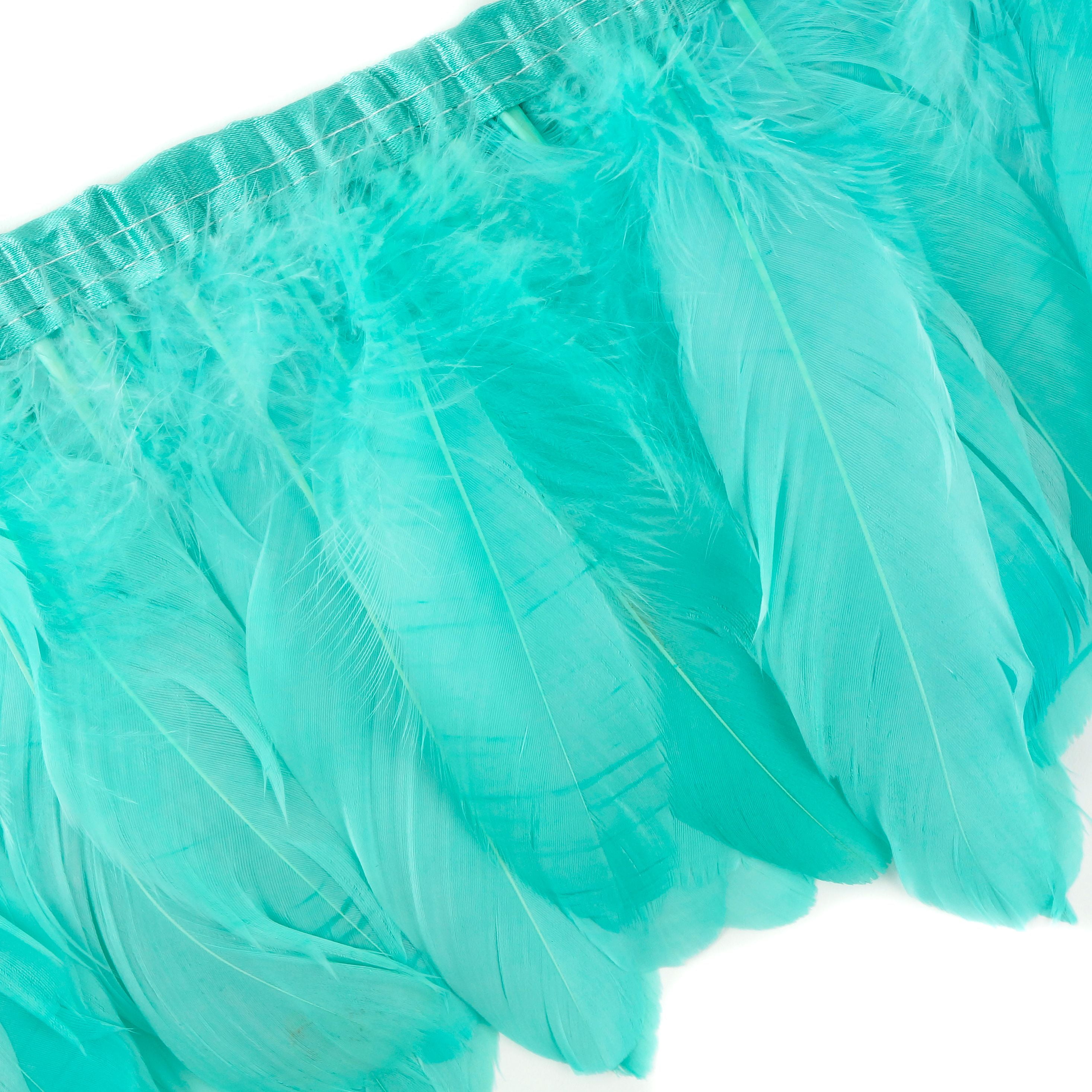ZUCKER™ Parried Goose Pallet Feather Fringe - 6" - 1yd - Seafoam ...