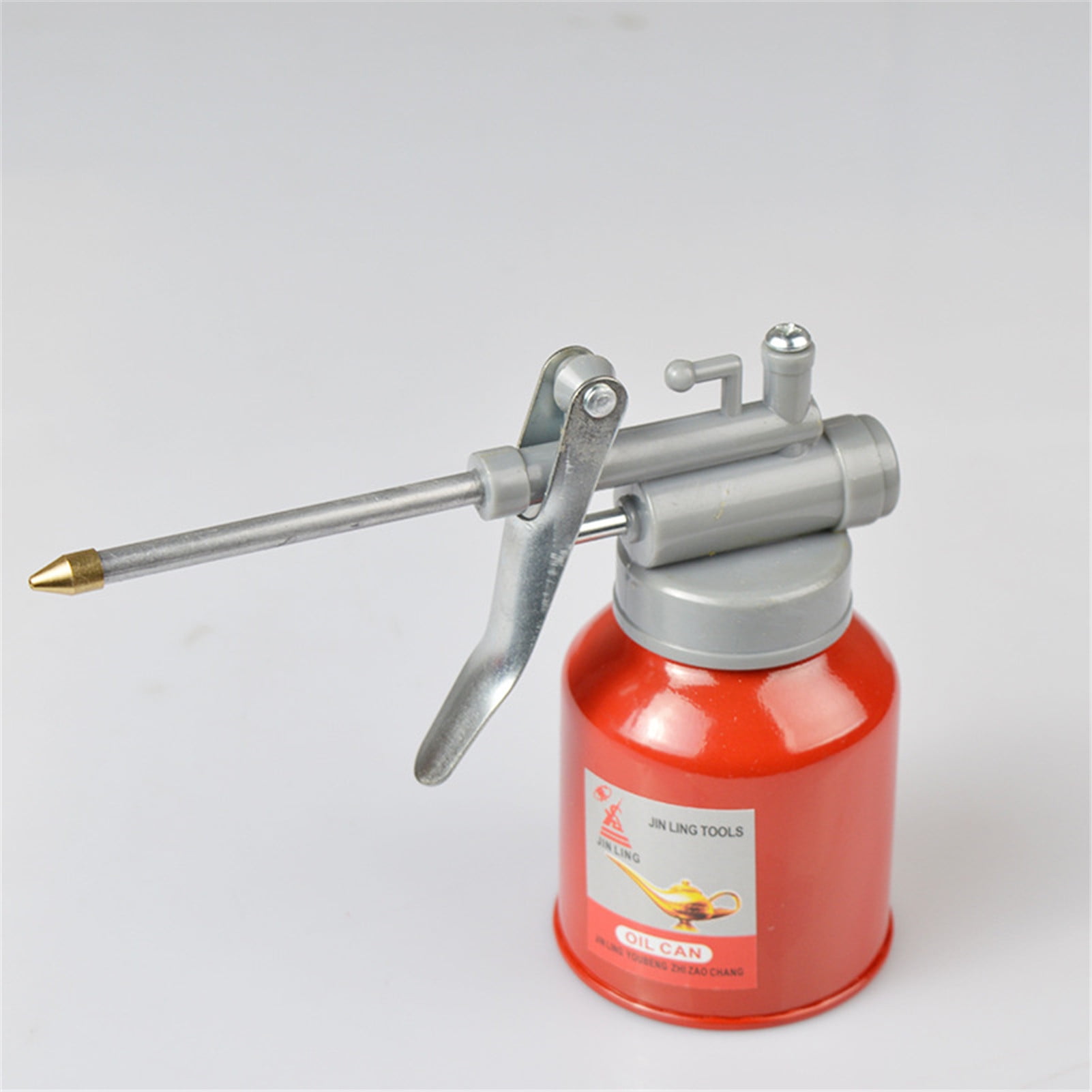 ZUHUI 250ML Steel High Pressure Hand Pump Oiler Can, Suitable for of ...