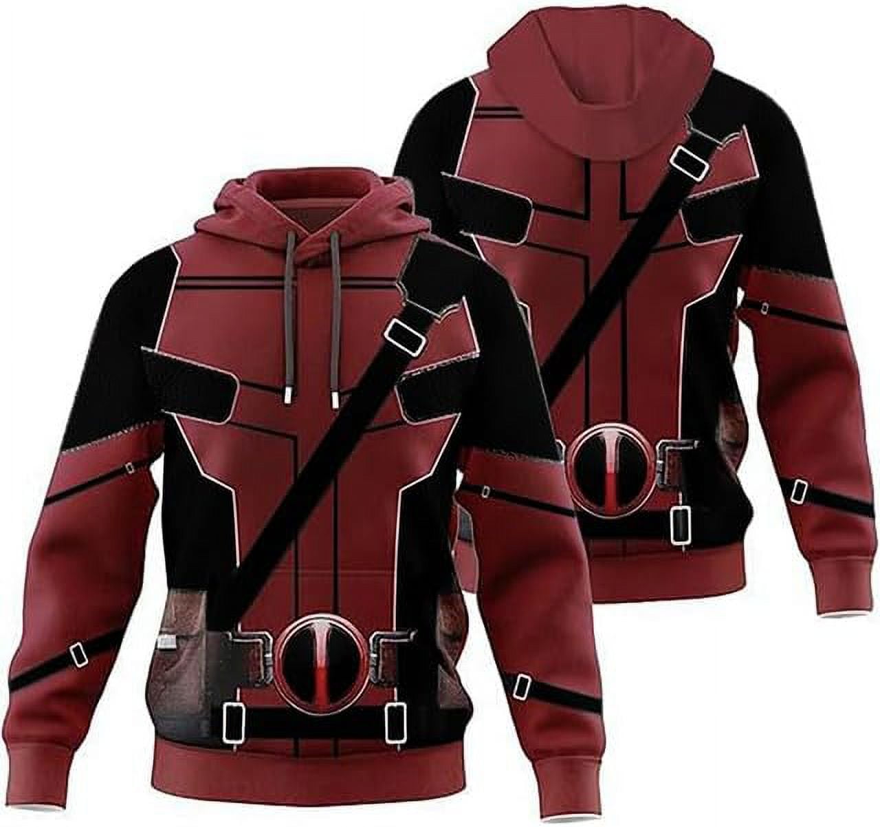 ZUITEH 2024 New Movie Deadpool Hoodie Cosplay Costume Shirt for Men ...