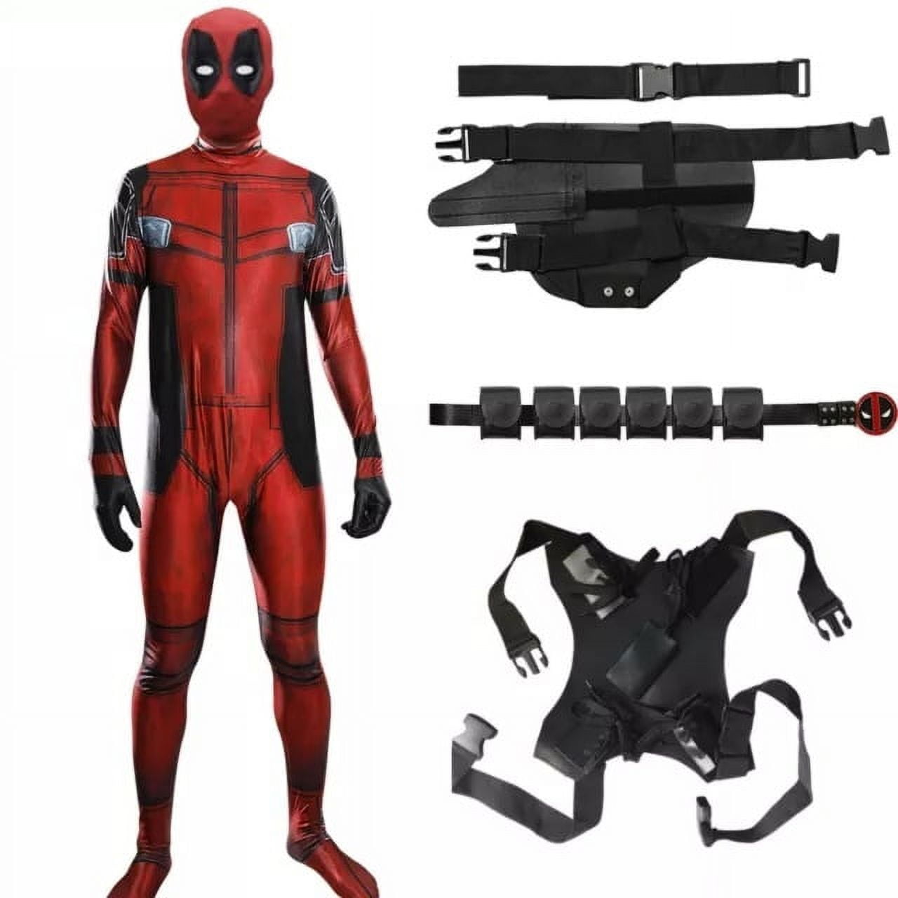 ZUITEH Deadpool Costume Cosplay Kids Adult Suit Superhero Deadpool ...