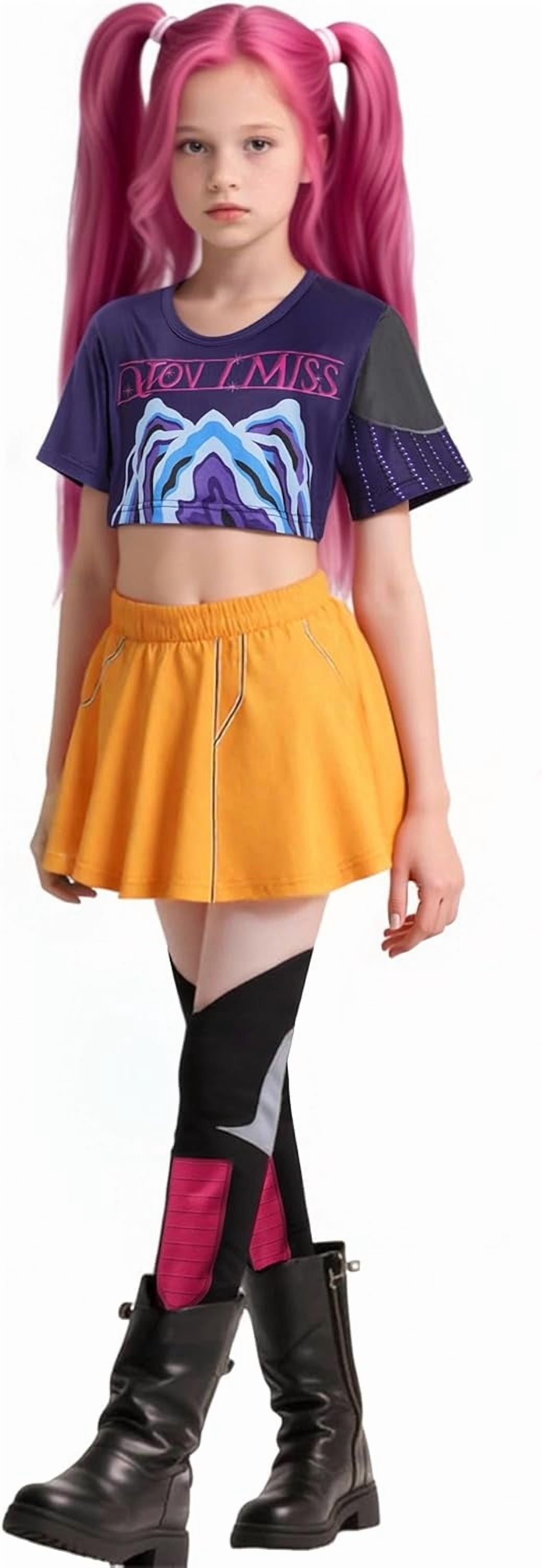 ZUITEH Girls Demon Hunters Huntr/x Halloween Costume, Pop Singers Girls ...