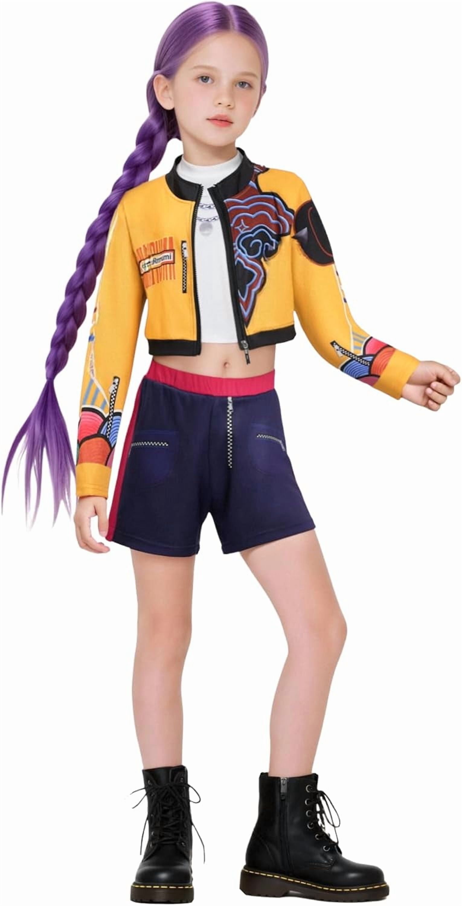 ZUITEH Girls Demon Hunters Huntr/x Halloween Costume, Pop Singers Girls ...