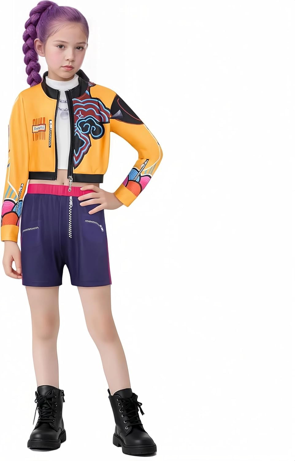 ZUITEH Huntrx Halloween Costumes for Girls, Popular Singer Pole-playing ...