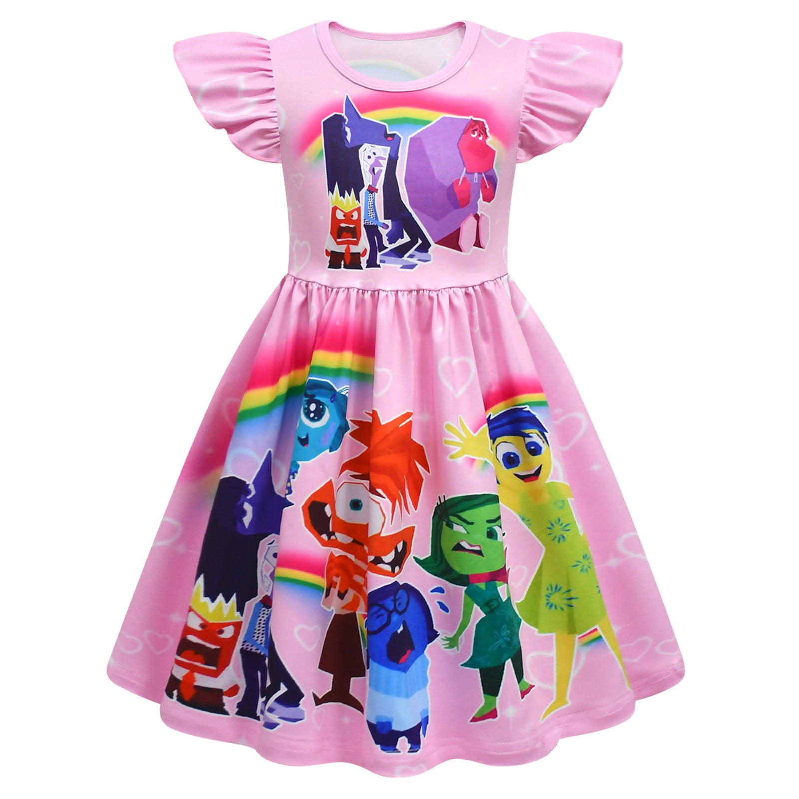 ZUITEH Inside Out Costume for Girls, Princess Costume for Kids,Girls ...