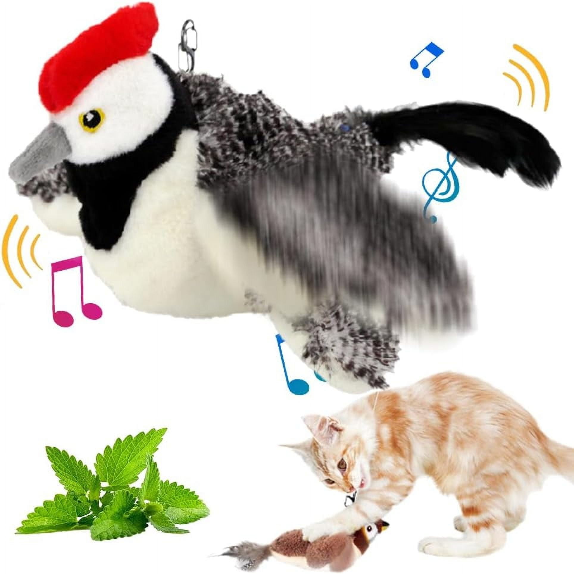 ZUITEH Interactive Chirping Bird Cat Toy, 2025 New Flapping Bird Cat ...
