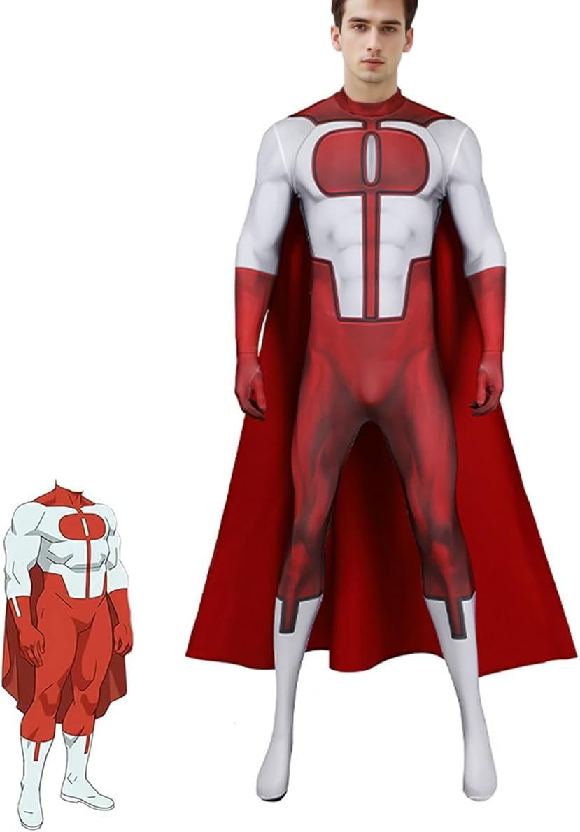 ZUITEH Invincible Costume for Adults, Nolan Grayson Costume, Omni Man ...