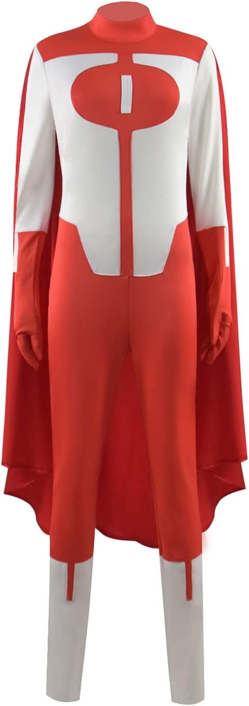 ZUITEH Invincible Costumes for Adults, Man Jumpsuit Cloak Uniform ...