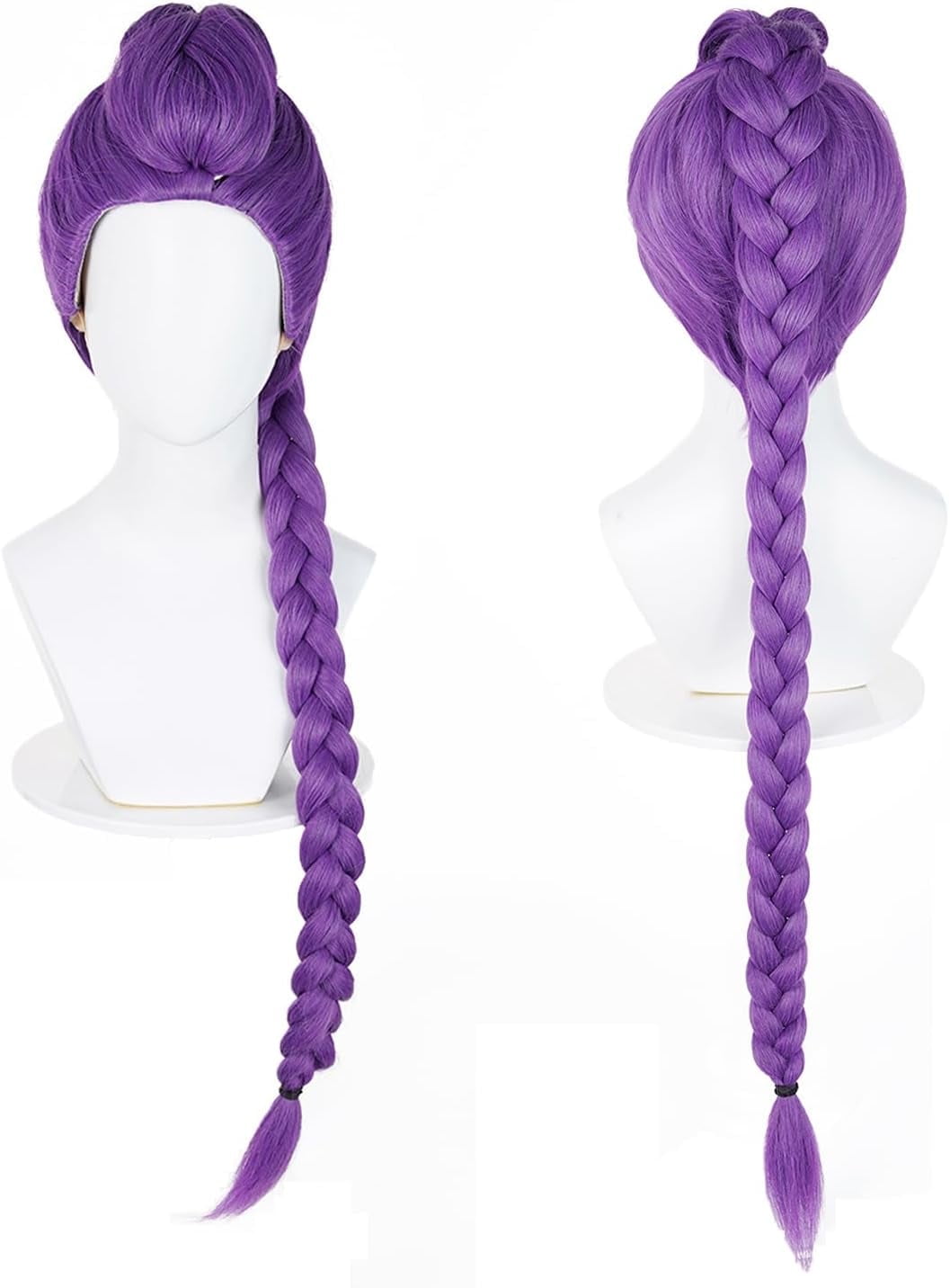 ZUITEH Demon Hunters Purple Braid Wig for Women Girls, Short Purple ...