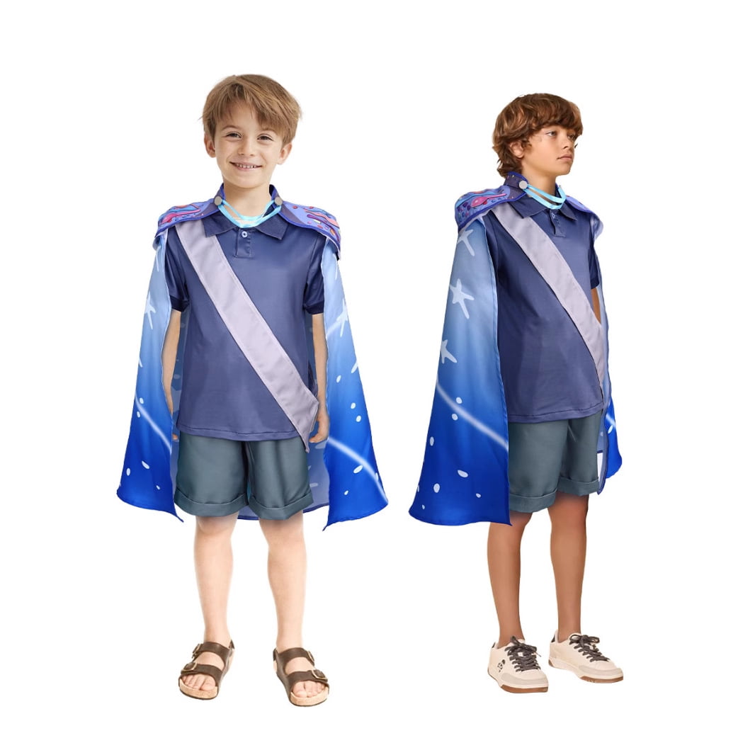 ZUITEH Kids Children Elio Costume, 2025 Elio Purple Cloak Green Set ...