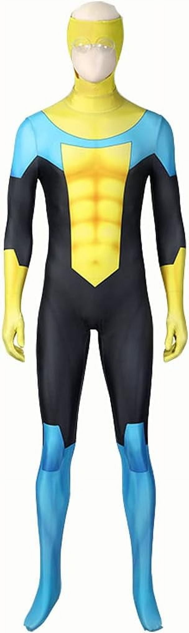 ZUITEH Men's Invincible Costume, Halloween Cosplay Bodysuit Mark ...