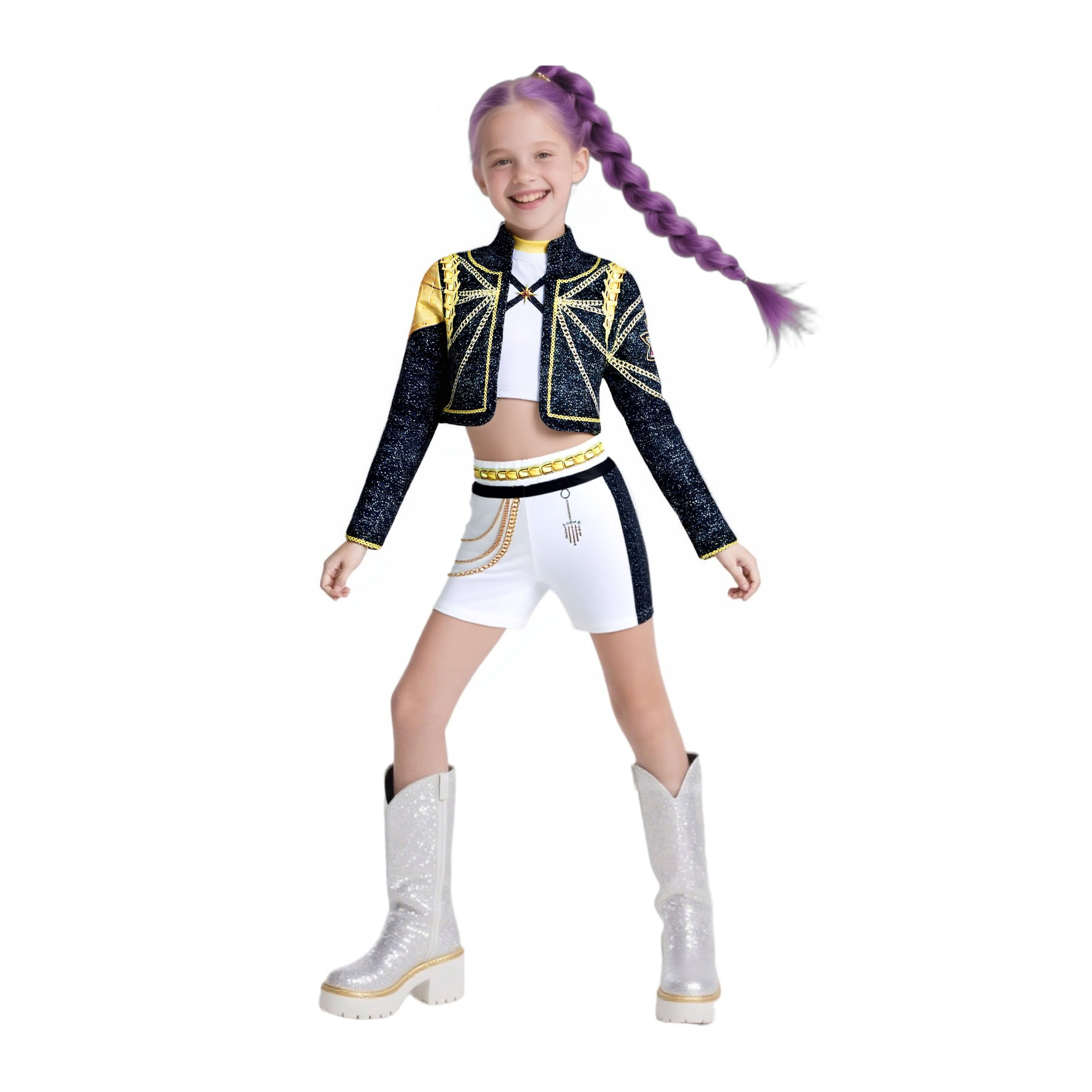 ZUITEH POP Singer Stars Halloween Costume for Girls, Halloween Fancy ...