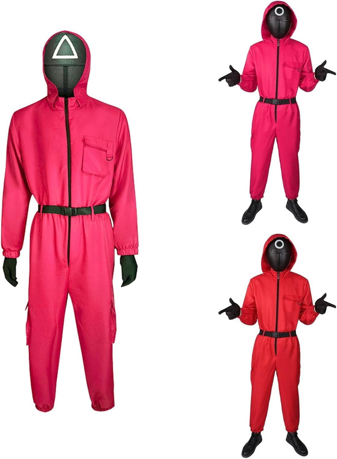 ZUITEH Squid Game Cosplay Costume for Kids, Kids Squid Game Square ...