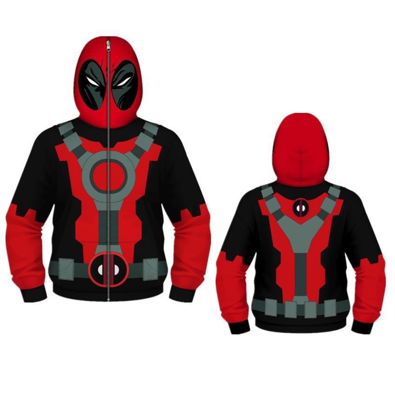 ZUITEH Super Hero Dedpool Costume Adults Kids ,Unisex Boys Girls 3D All ...