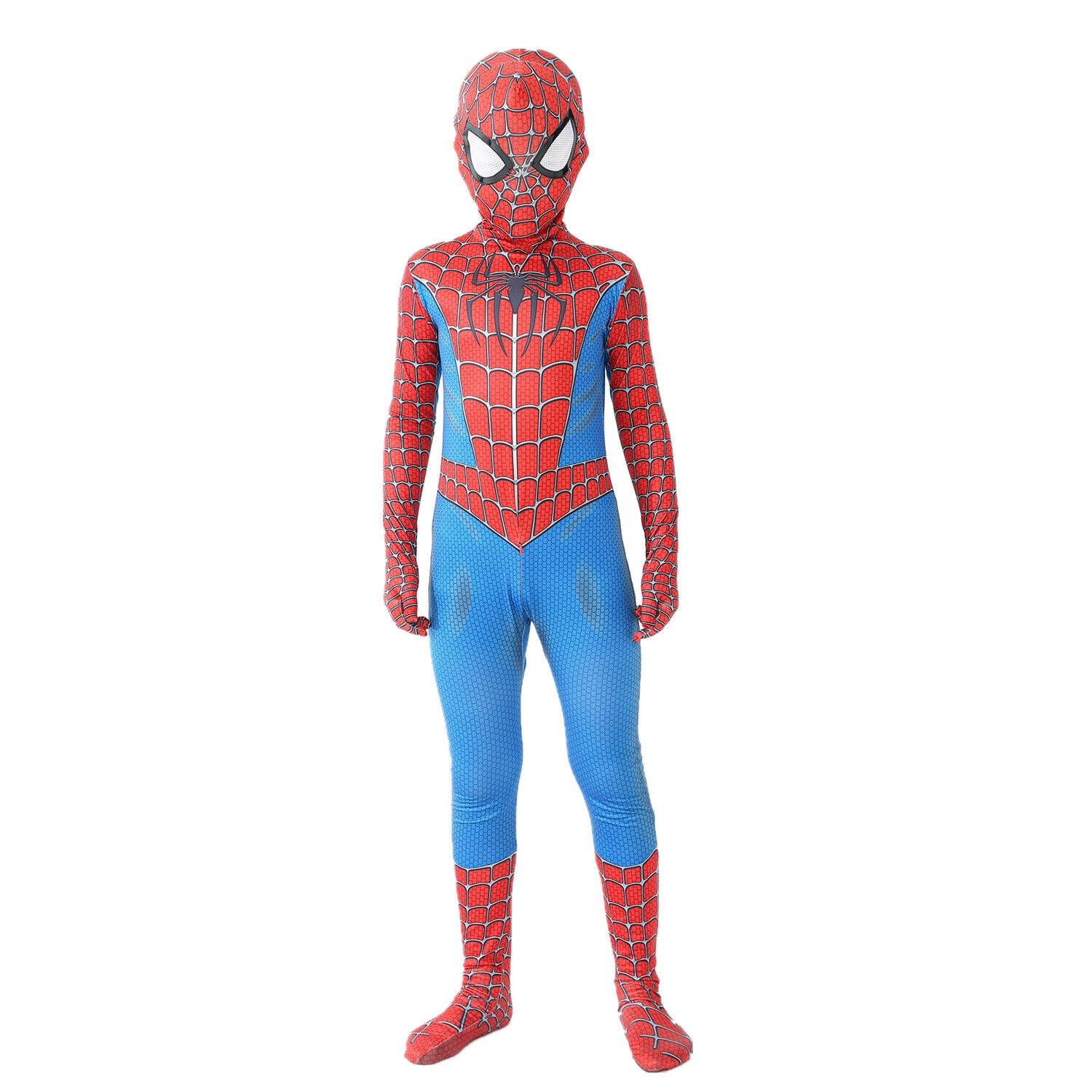 ZUITEH Superhero Costume Cosplay Spider Jumpsuit Halloween Props ...