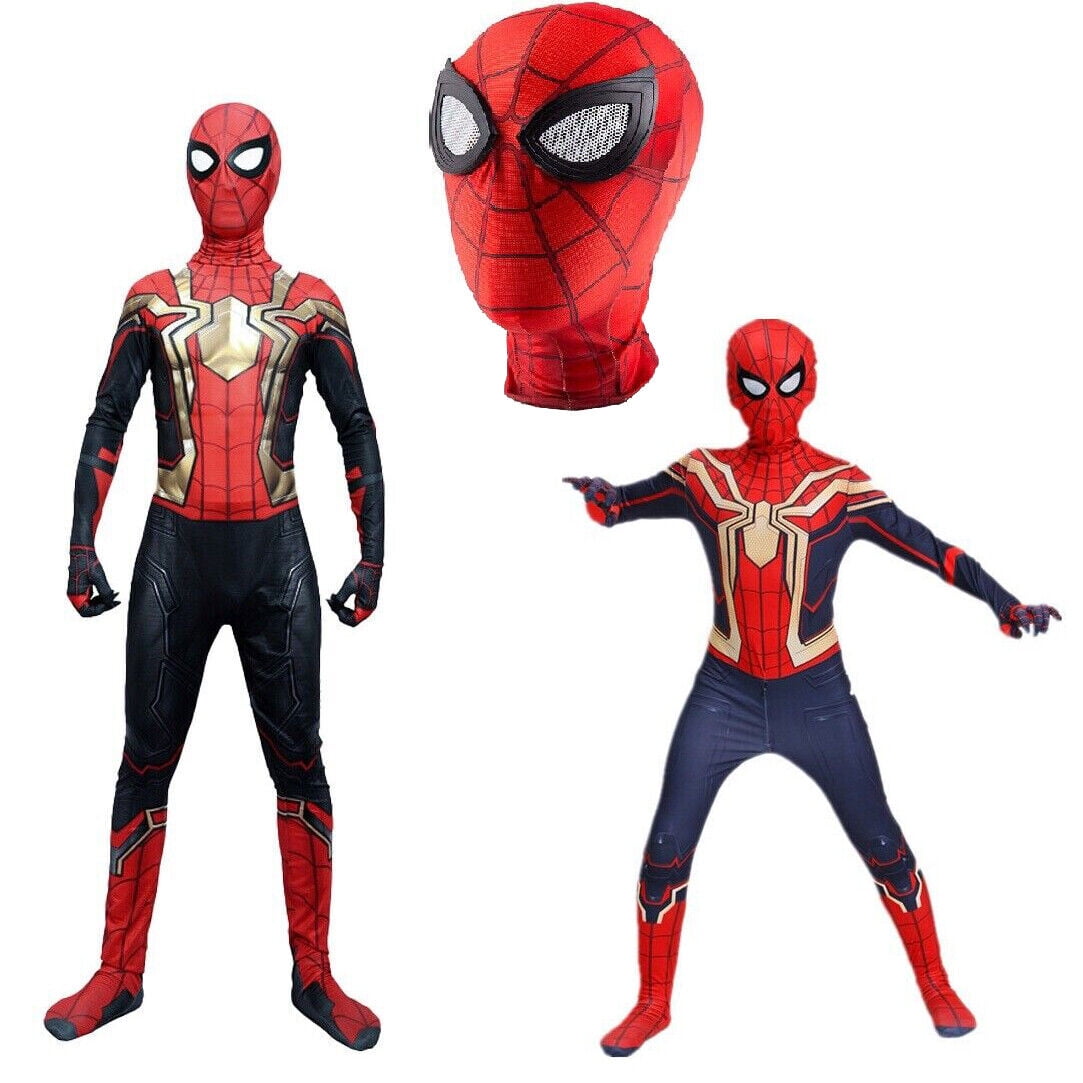 ZUITEH Superhero Kids Adults Bodysuit Costumes Halloween Cosplay ...