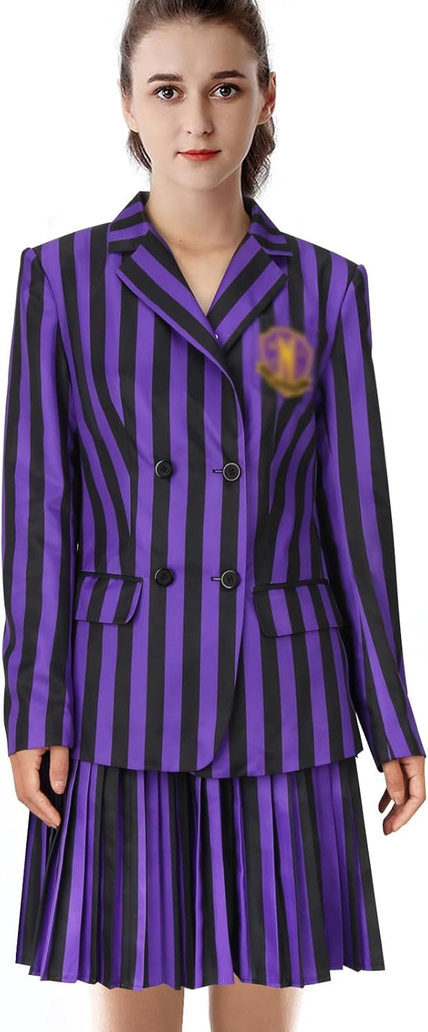 ZUITEH Wed Halloween Costume Dress, Women Costume Girls School Uniform ...