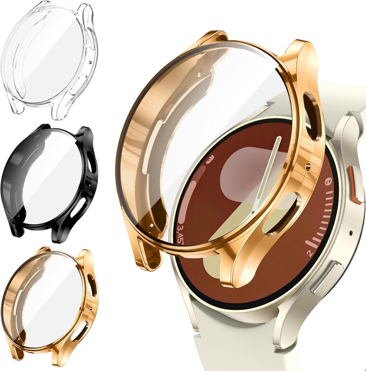 ZUKKASHAN [3Pack]Case Compatible with Samsung Galaxy Watch 7 40mm, Soft ...