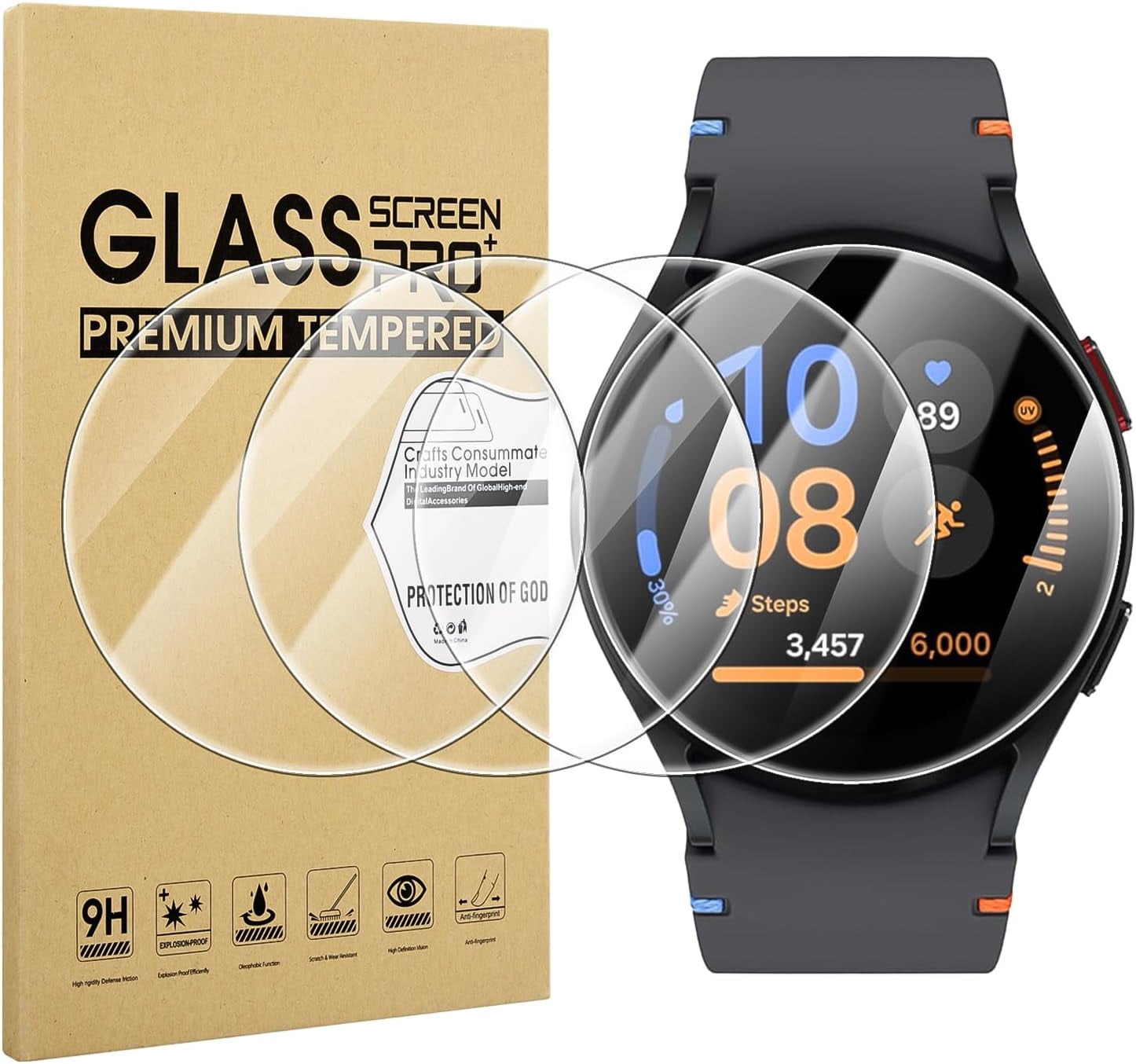 ZUKKASHAN 4-Pack Screen Protector for Samsung Galaxy Watch FE 40mm ...