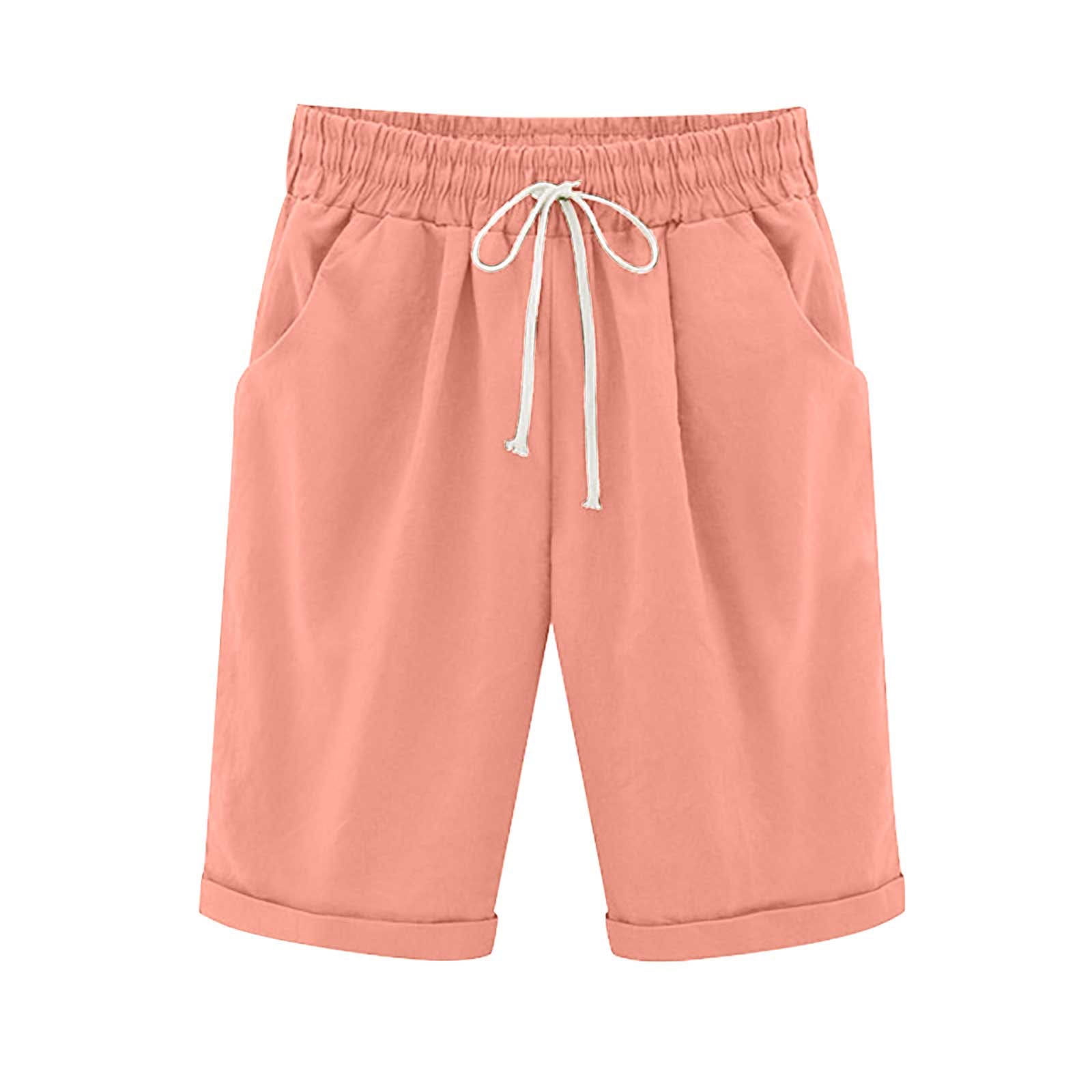 ZUKMRJPC Bermuda Shorts for Women Trendy Summer 2024 Beach Drawstring ...