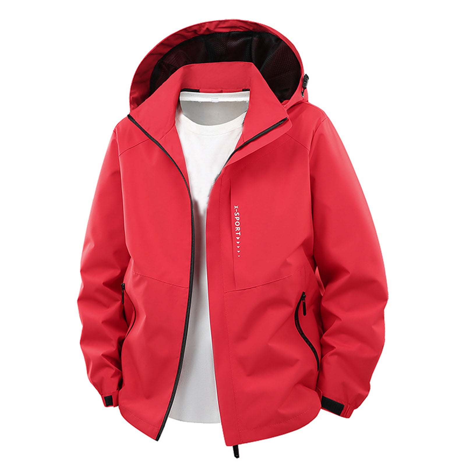 ZUKMRJPC Men's Softshell Outdoor Jacket Long Sleeve Windproof ...