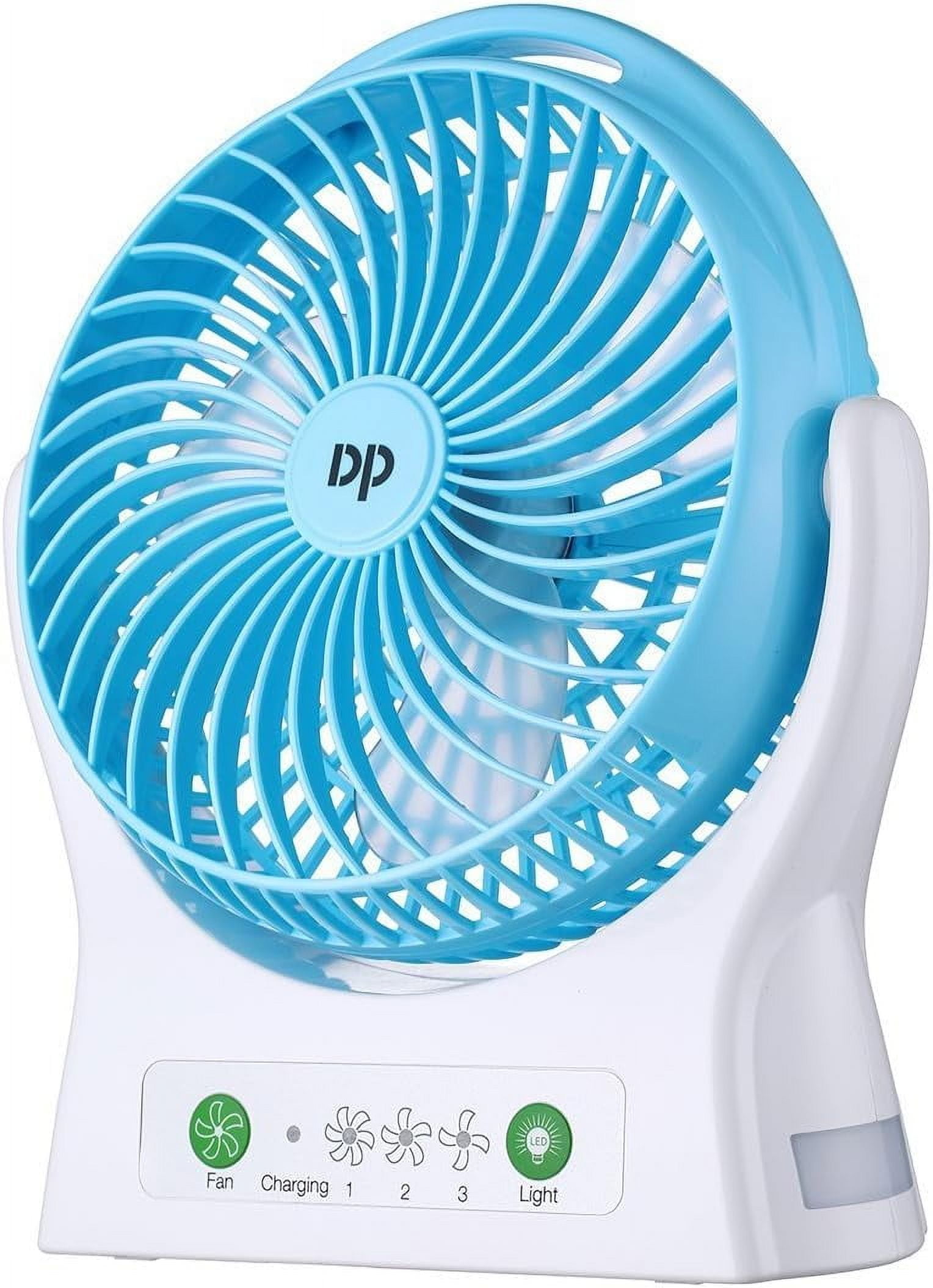 ZUKULIFE DurationPower Portable USB Powered Personal Desk Fan Strong ...