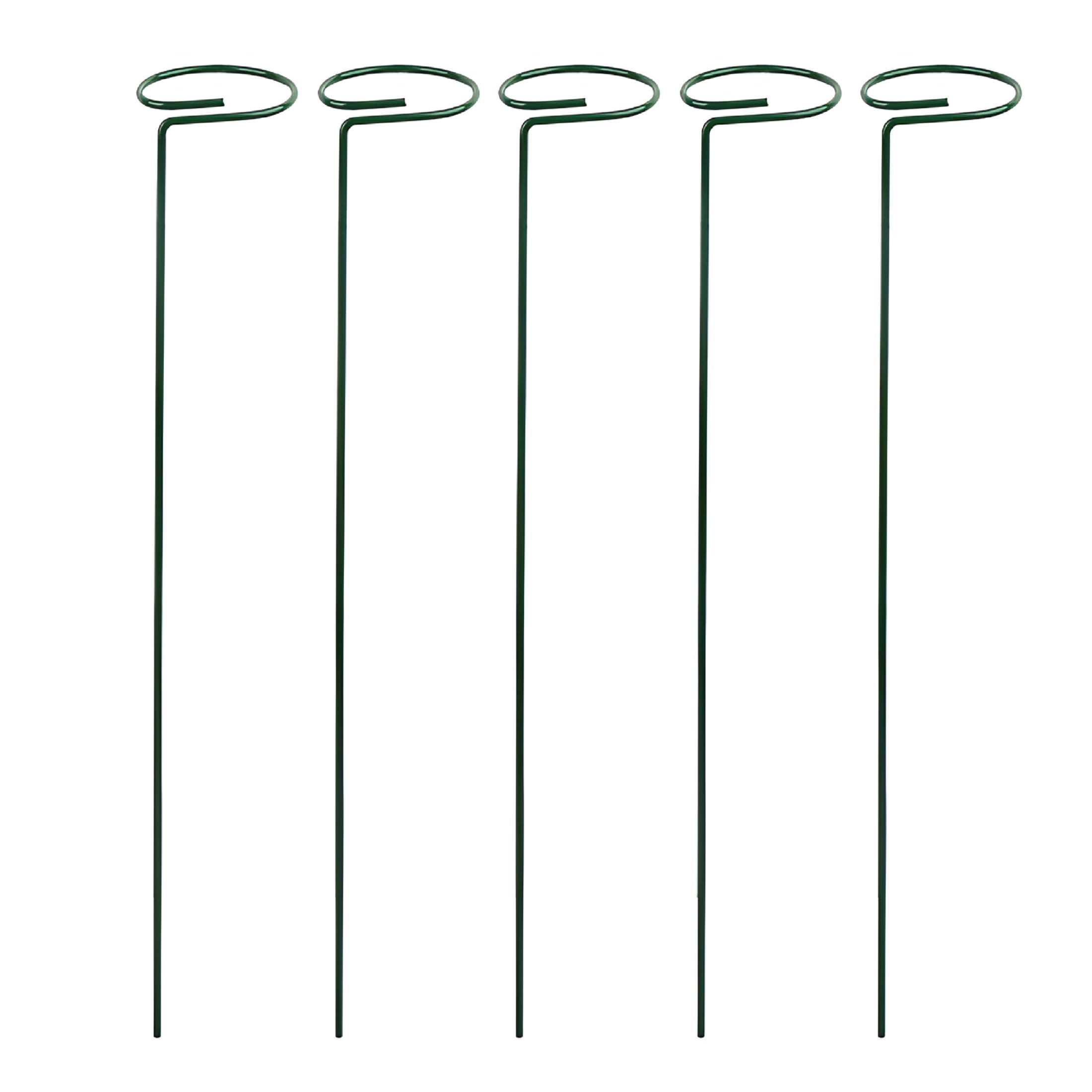 ZULAR 2026 New 24-Inch Stem Plant Support Steel Garden Stake with ...