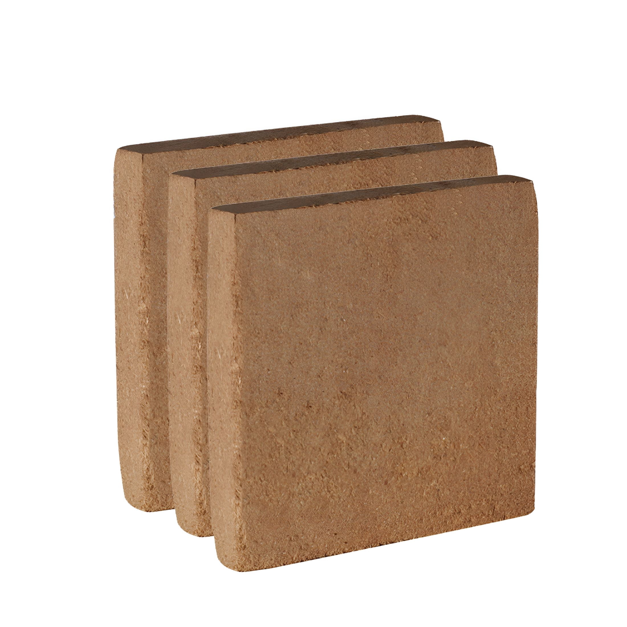 ZULAR 3Pcs Coconut Fiber Blocks Coir Bricks,Organic Coco Coir for ...