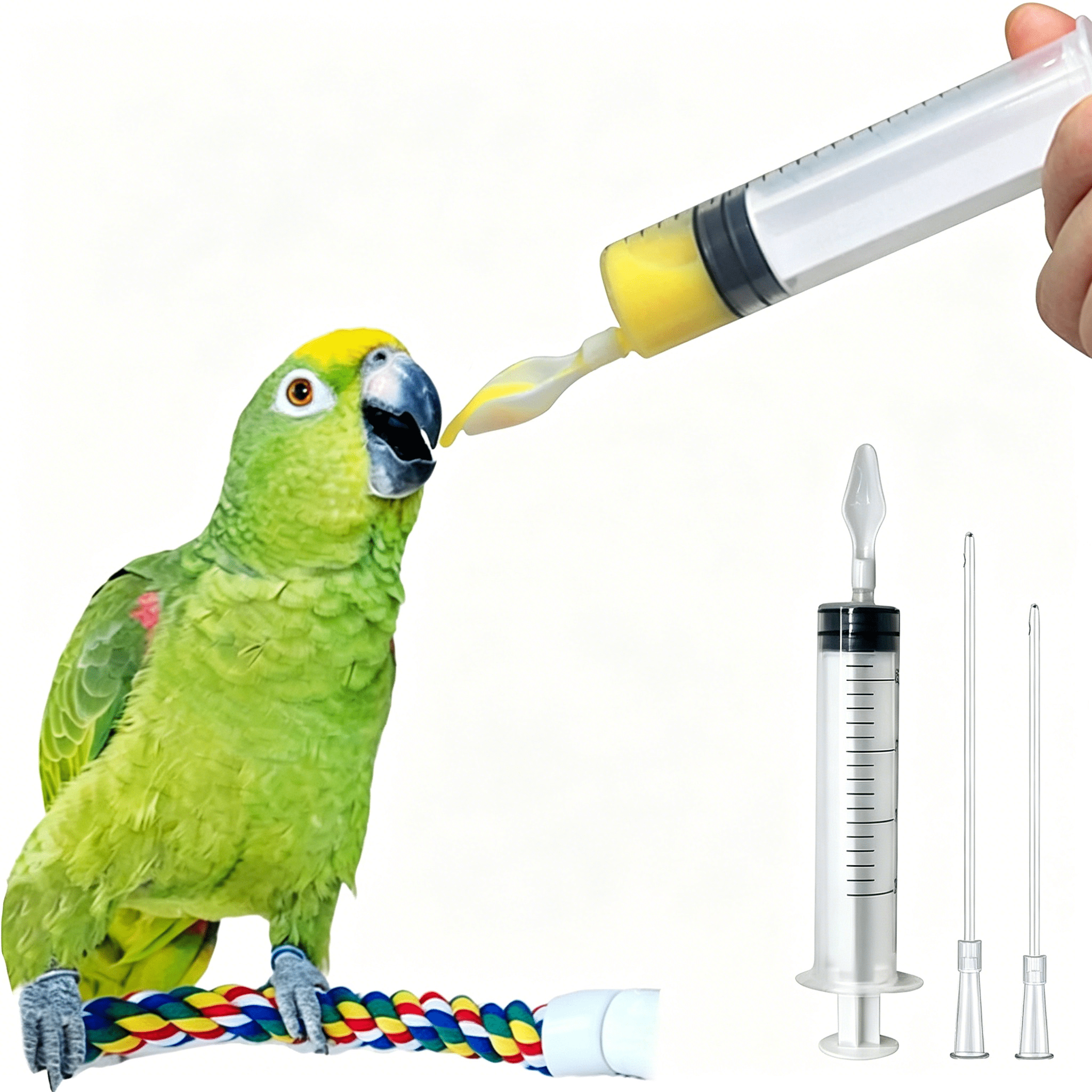 ZULAR Baby Bird Feeding Syringe,Parrot Small Pet,Manual Syringe Feeder ...