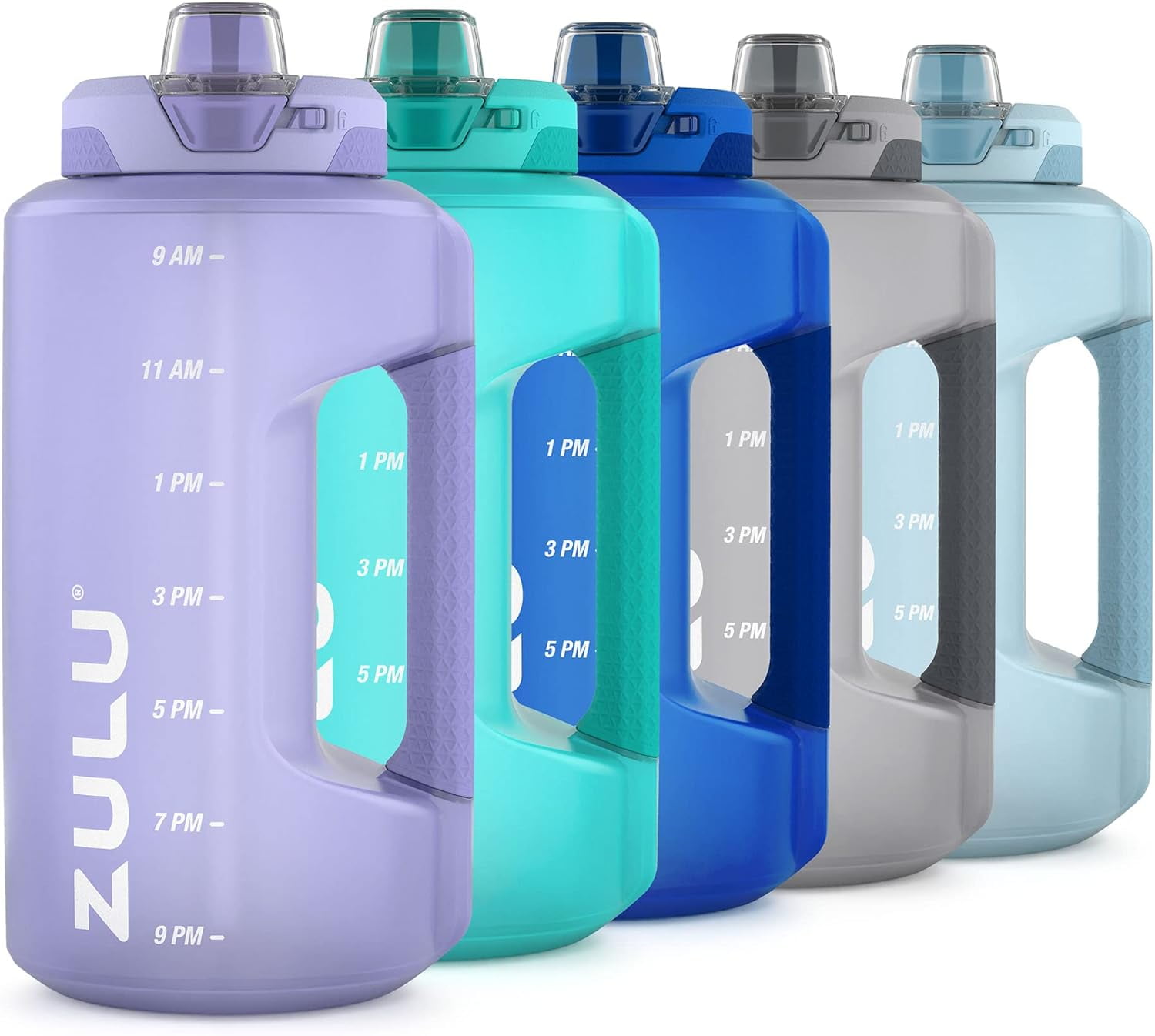 Zulu Goals Large Half Gallon Jug Water Bottle with Motivational Time ...
