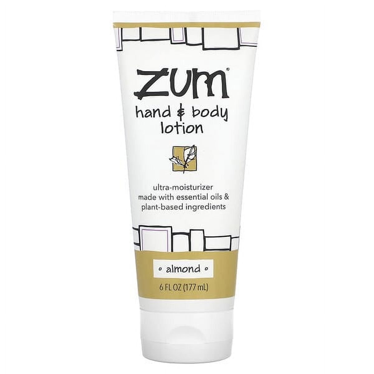 ZUM, Hand & Body Lotion, Almond, 6 fl oz Pack of 2 - Walmart.com