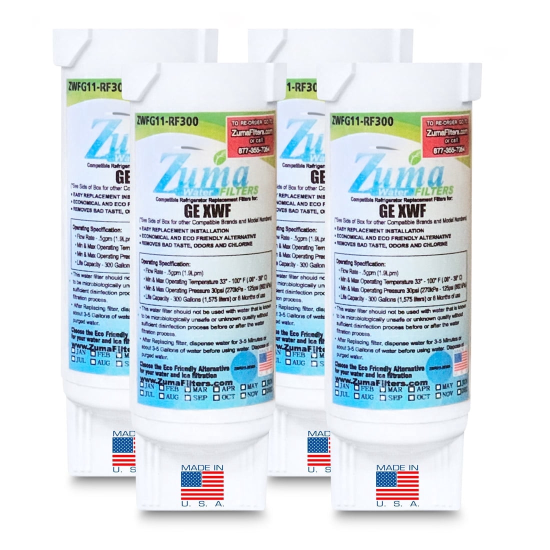 ZUMA Brand , Water and Ice Filter , Model # ZWFG11-RF300 , Compatible ...