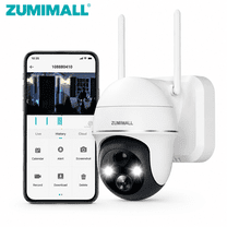 Security Cameras Wireless Outdoor WiFi, Solar Battery Powered, 360 ...