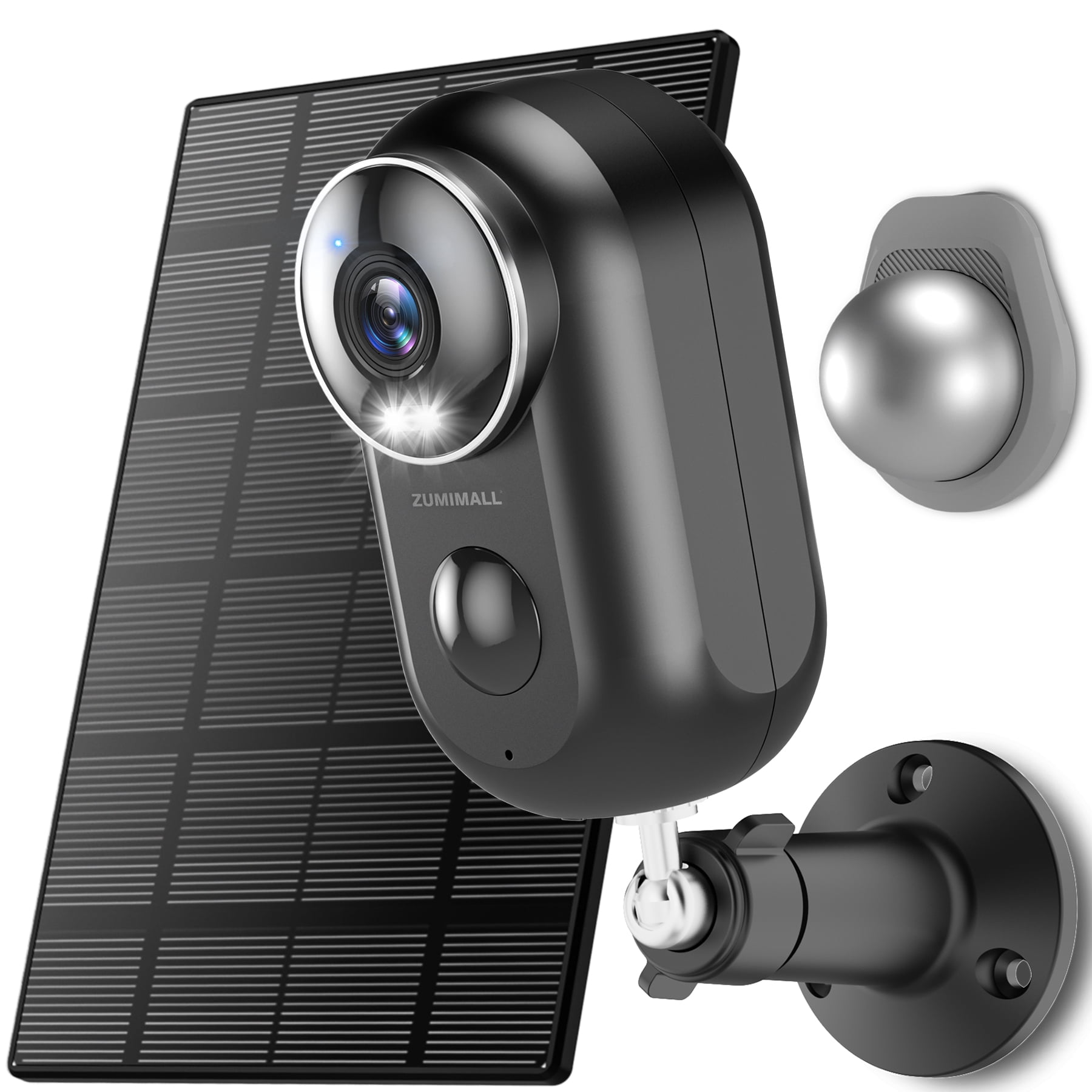 ZUMIMALL 2K Solar Wireless Home Security Camera with Motion Detection ...