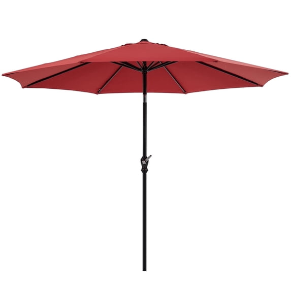 ZUNMOS 9FT Outdoor Patio Umbrella with Push Button Tilt and Crank ...